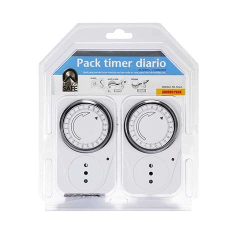 Reloj Control Progr 24hrs Pack 2un Ms T24 Safe