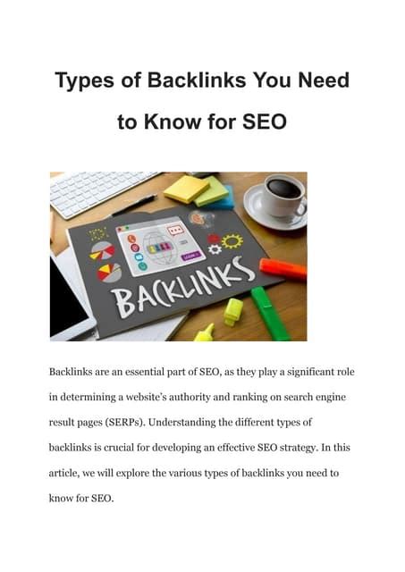 Types Of Backlinks You Need To Know For Seopdf