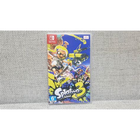 Ns Switch 二手 斯普拉遁 3 Splatoon3 漆彈大作戰 3 中文版 蝦皮購物