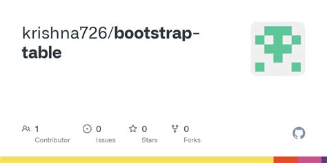 GitHub Krishna726 Bootstrap Table
