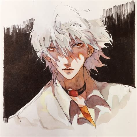Nagisa Kaworu Neon Genesis Evangelion And More Drawn By Shichimi Enci Danbooru