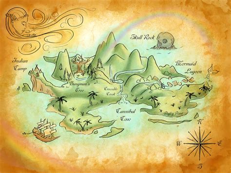Neverland Map By Mercedesjk On Deviantart