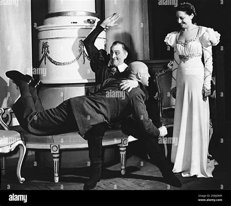 Actress Elaine Barrie Observes As Actor John Barrymore Sr