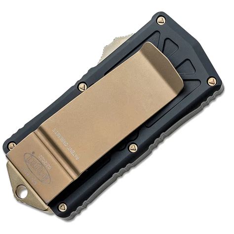 Microtech Exocet De Black Handle Bronze Standard Blade Cali Legal Otf