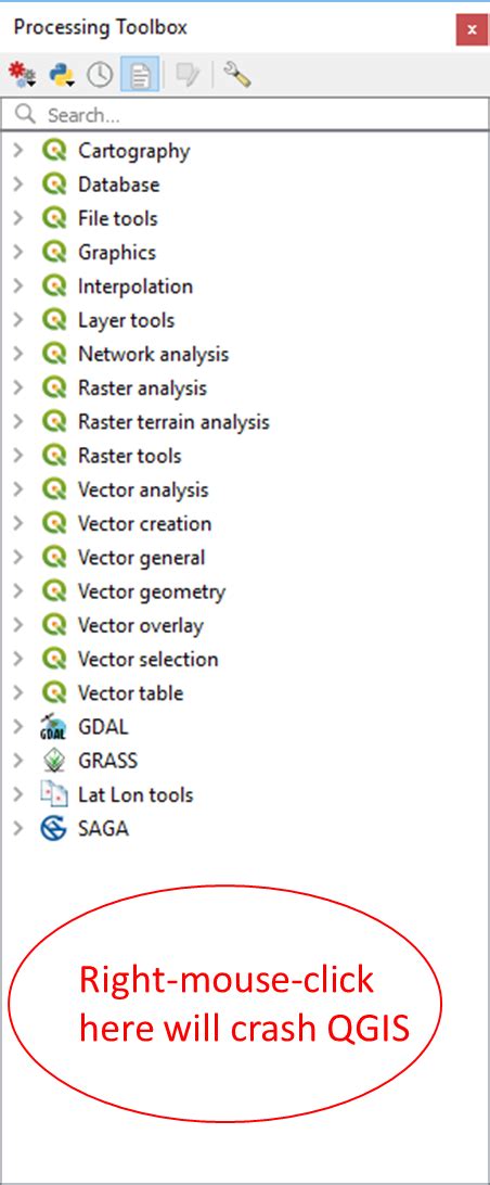 Processingtoolbox Crashes On Calling Mouse Context Menu · Issue 28085