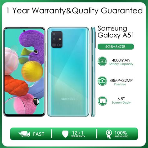 Original Unlocked Samsung Galaxy A51 A515f Octa Core Dual Sim 4gb Ram