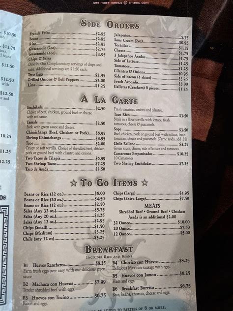 Online Menu Of El Campestre Dos Restaurant Restaurant Newman