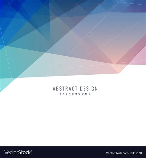 Abstract Polygonal Blue Background Royalty Free Vector Image