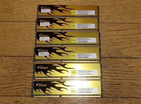 Yahooオークション 4gbx6枚24gb 動作保証 Elixir Pc3 12800 ヒート