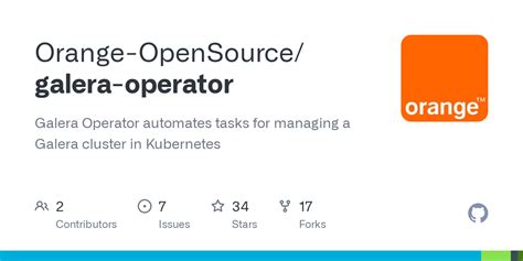 Github Orange Opensourcegalera Operator Galera Operator Automates