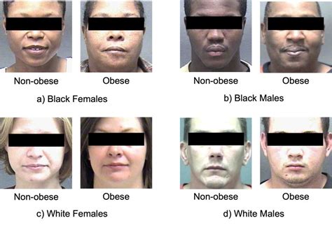 Example Facial Images From MORPH II Dataset 37 For Non Obese And