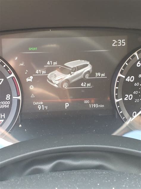 How To Check The Tire Pressure Toyota Highlander Toyota Nation Forum