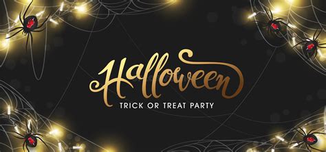 Realistic Spiders Frame Stock Vector Illustration Of Halloween 264200172