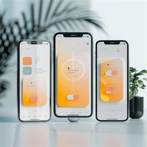 Premium Photo Mobile Application Screen Design In Different Style And Pattern Generative Ai