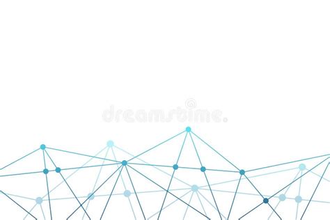 Abstract Connected Triangle Vector Pattern Neural Network Background Geometric Polygonal