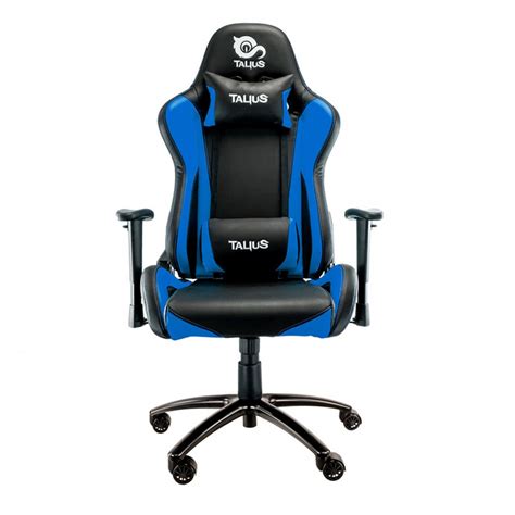 Silla Gaming Talius Lizard V2 Negra Azul 2D Butterfly Base Metal