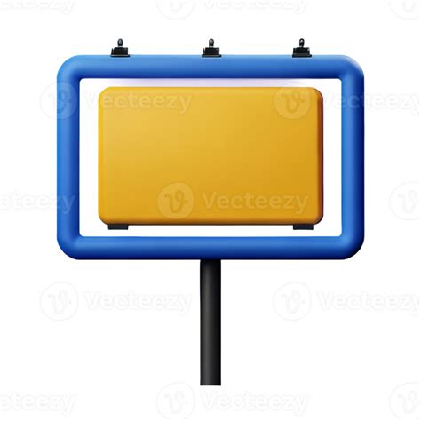 Billboard 3d Rendering Icon Illustration 28799503 Png