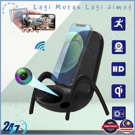 Phone Wireless Charger Wifi Spy Cam Hidden Camera 4K HD Smart Nanny Security Remote Viewing