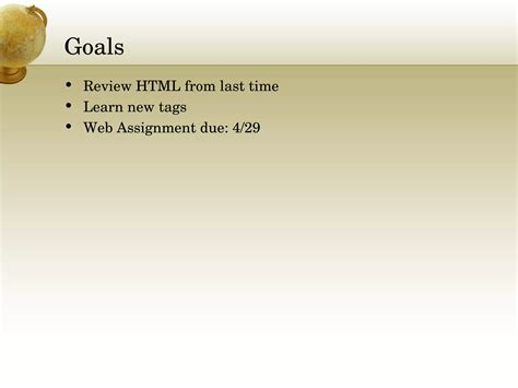Intro To Html Ppt