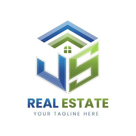 Premium Vector Vector Gradient Js Real Estate Logo