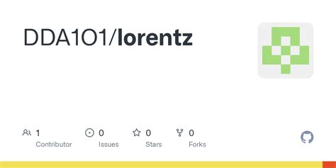 Github Dda1o1lorentz
