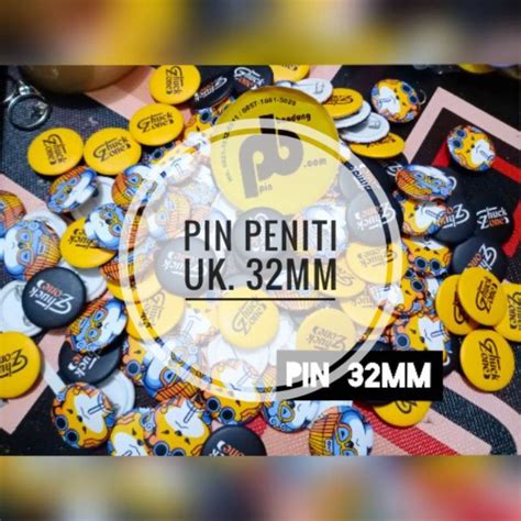 Jual Pusat Cetak Pin Peniti Ukuran 32mm Custom Termurah Free Desain