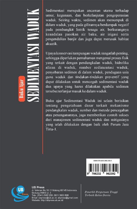 Sedimentasi Waduk Bookstore UB Press