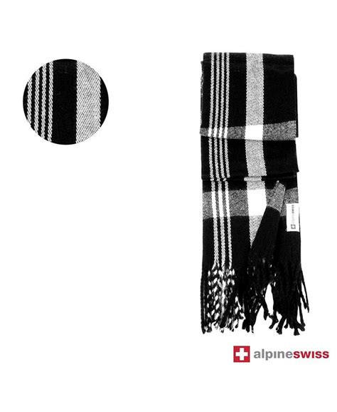 Alpine Swiss Mens Scarf Soft 80 Inch Long Warm Scarves Plaids Winter