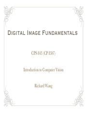 Wk Pdf Digital Image Fundamentals Cps Cp Introduction To Computer Vision Richard
