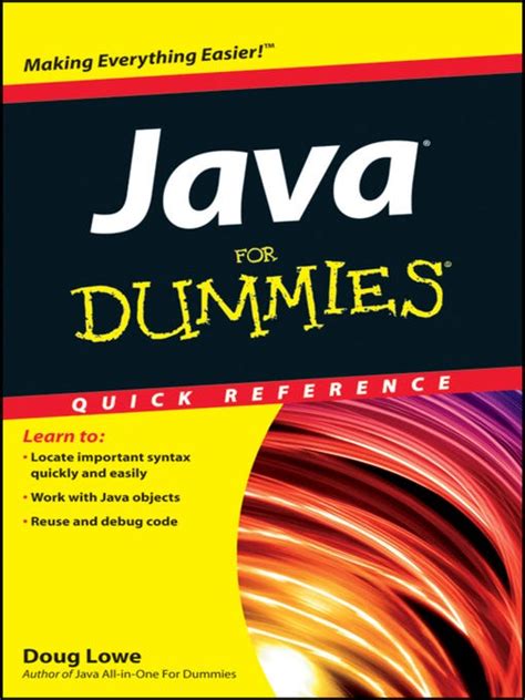 pdf download java for dummies quick reference by doug lowe by livvyy adolph jul 2024 medium