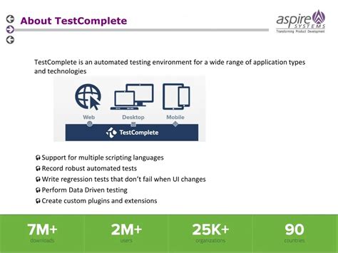 Ppt Testcomplete Overview Powerpoint Presentation Free Download Id
