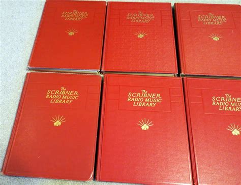 Vintage 1931 The Scribner Radio Music Library Volumes 1 8 Complete Set 1883892055
