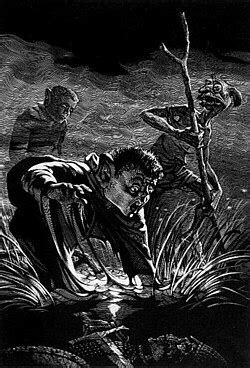 Filefrodo And Sam Guided By Gollum Through The Dead Marshes By