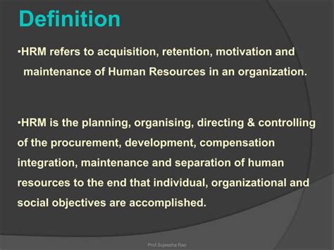 Nature And Scope Of Hrm Ppt