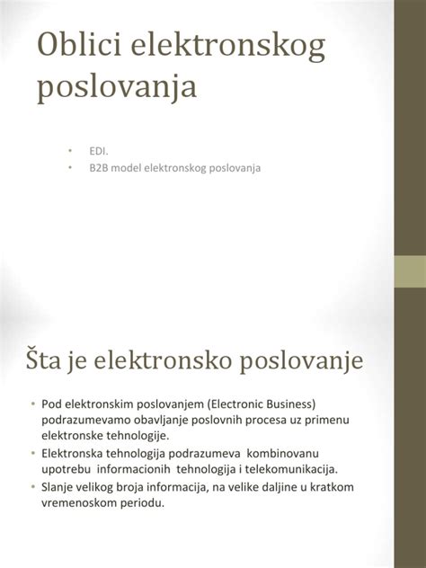 Oblici Elektronskog Poslovanja