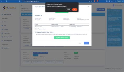 Cara Mengatasi Pesan Error Saat Sinkronisasi Pmm Dengan E Kinerja