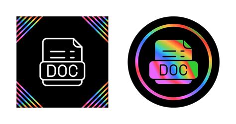 Doc Vector Icon 38963092 Vector Art At Vecteezy