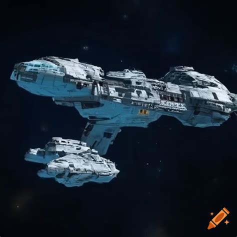 Starships Docking To A Mothership In Outer Space On Craiyon