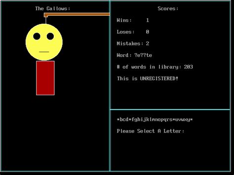 Hangman Game At