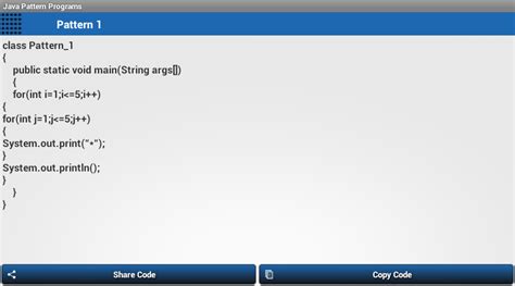 Java Pattern Programs Android Apps On Google Play