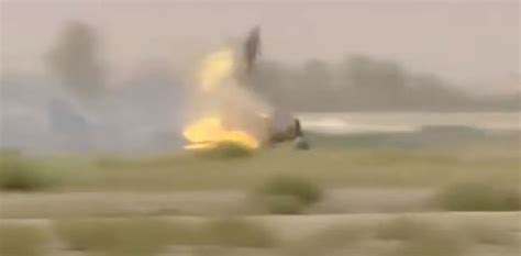 Viral Pilot Ejects Fighter Jet After It Crashes And Catches Fire Video
