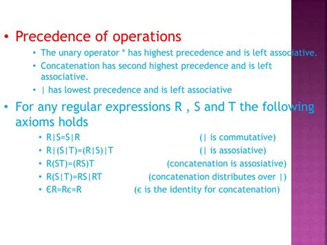 ppt specification of tokens using regular expressions powerpoint presentation id 2602688