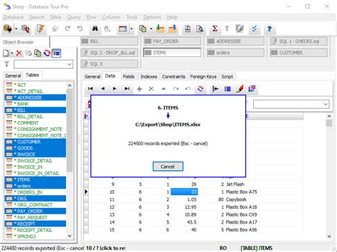 Working With Databases In Screenshots Database Tour