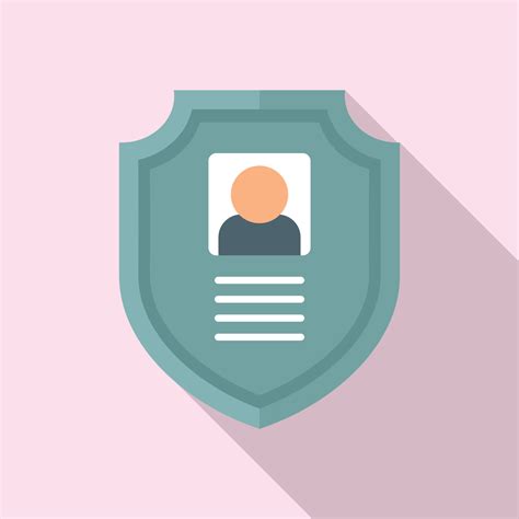 Secured Personal Information Icon Flat Style 14672286 Vector Art At Vecteezy