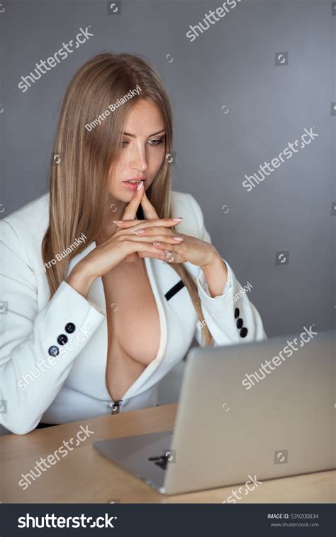Sexy Business Woman Secretary Notebook Computer Stock Photo 539200834 Shutterstock