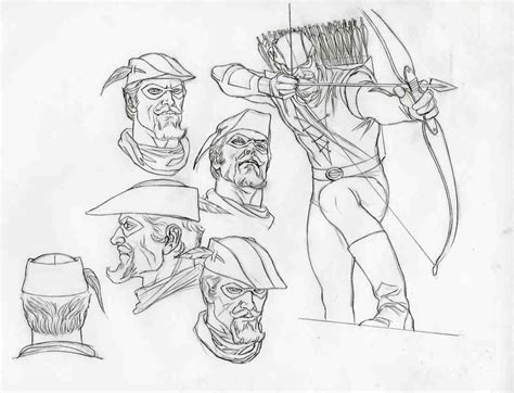 Alex Ross Green Arrow Model Sheet Comic Art Comic Books Art Alex