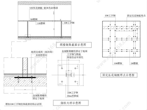 钢结构阁楼 工字钢阁楼钢架搭设