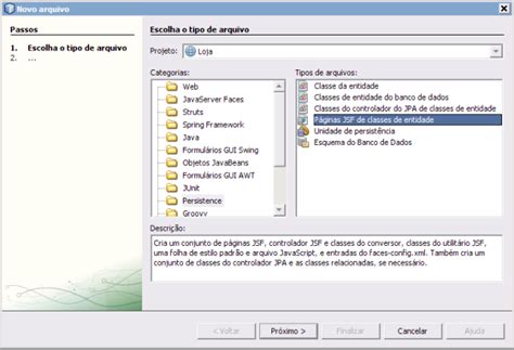 criando uma aplicação com hibernate e jsf utilizando o netbeans 6 5