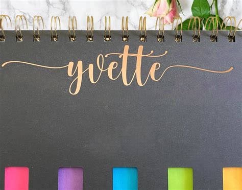 Personalized Notebook Customizable Name And Heading Wedding Etsy