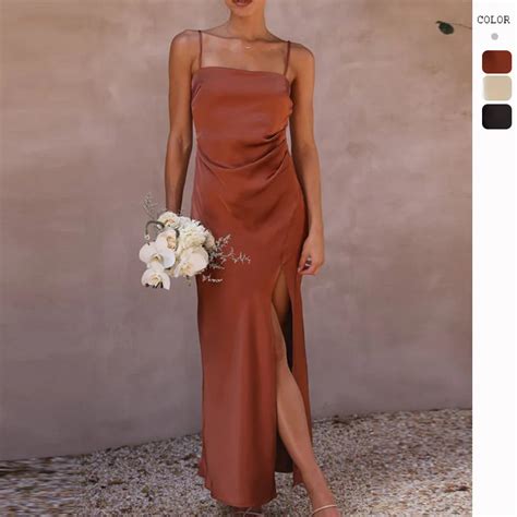 Women S Fashion New Slit Suspender Dress